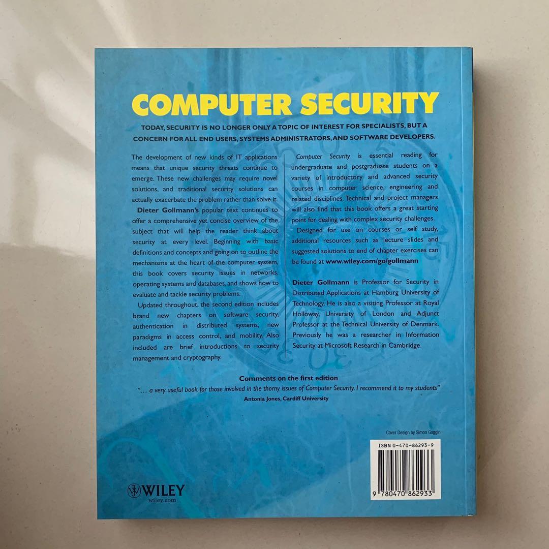 computer security dieter gollmann
