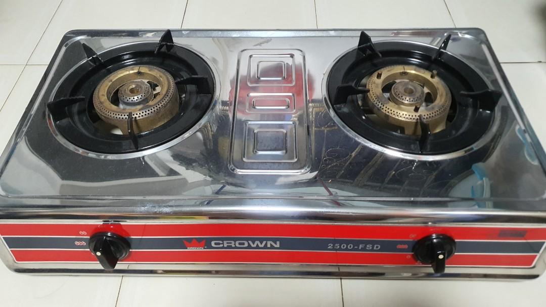 Crown - Double Burner Table Top Gas Cooker (2500-FSD), TV & Home ...