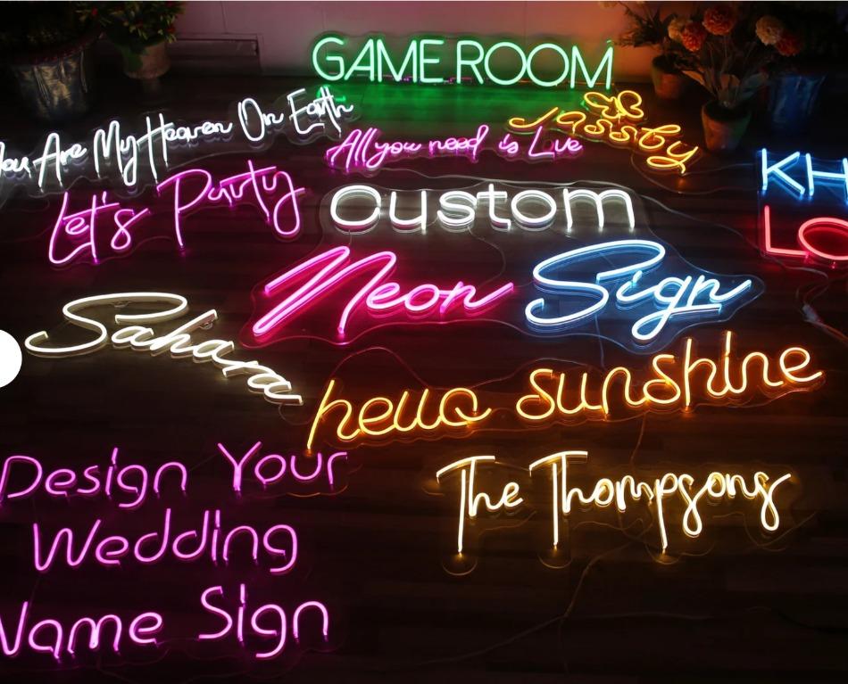 Custom Neon Sign | Neon Sign | Wedding Neon Sign | Led Neon Sign | Name ...