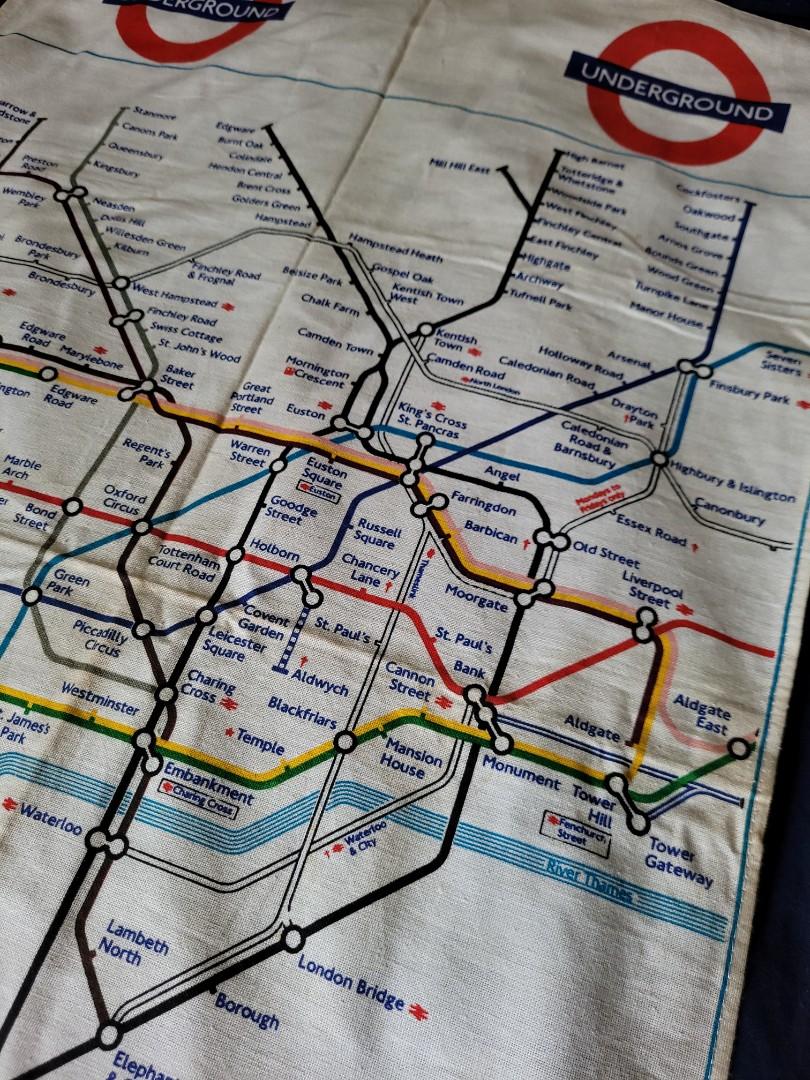 #Duit4Raya London Underground Map 1994, Furniture & Home Living, Home ...