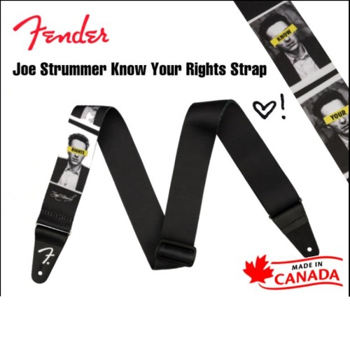 Fender Joe Strummer Know Your Rights Guitar Strap, Hobbies & Toys ...
