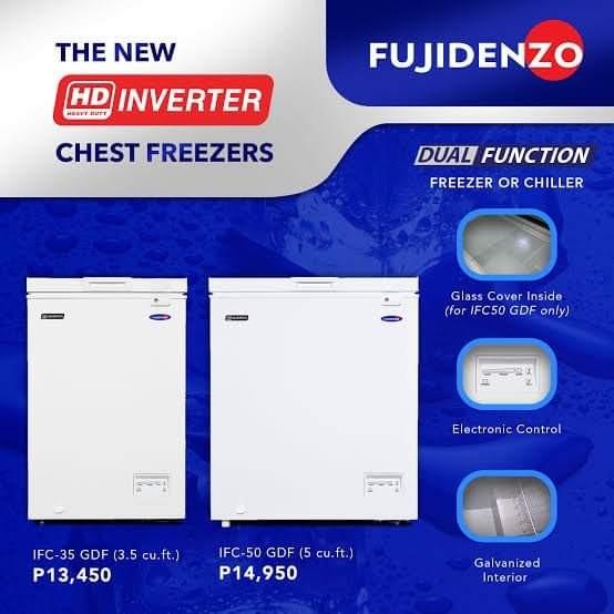 FUJIDENZO CHEST FREEZER/CHILLER HD INVERTER IFC 35 GDF IFC 50 GDF IFC 70 GDF IFC 90 GDF, TV ...