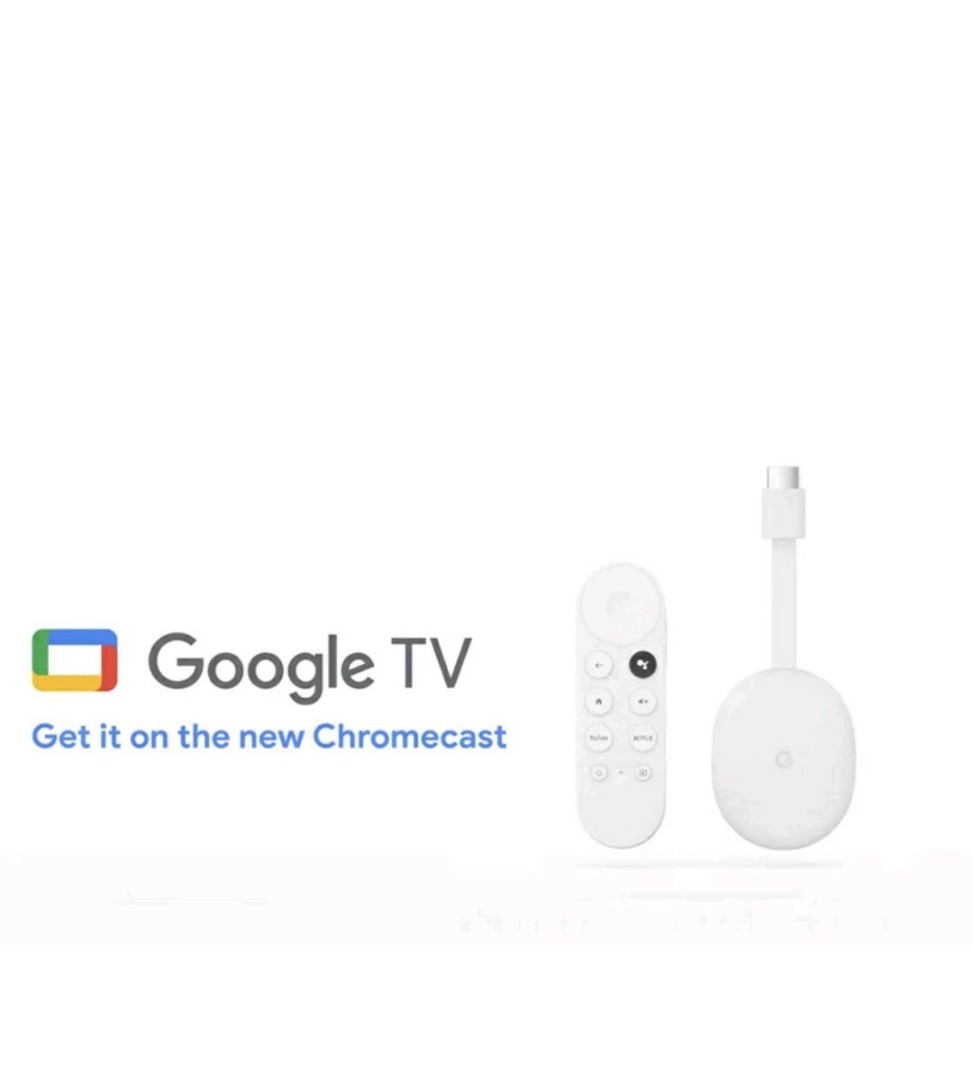 Google Chromecast 4K Ultra HDR with Google TV Remote, TV & Home ...
