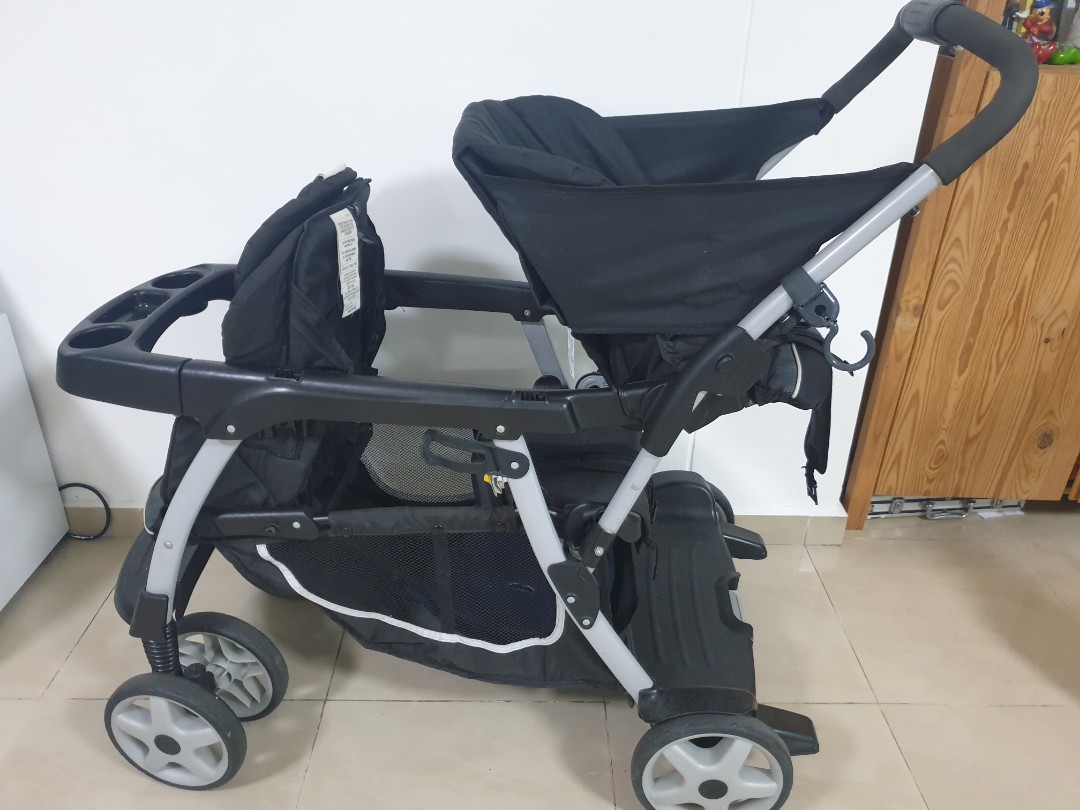 Graco tandem stroller, Babies & Kids, Going Out, Strollers on Carousell