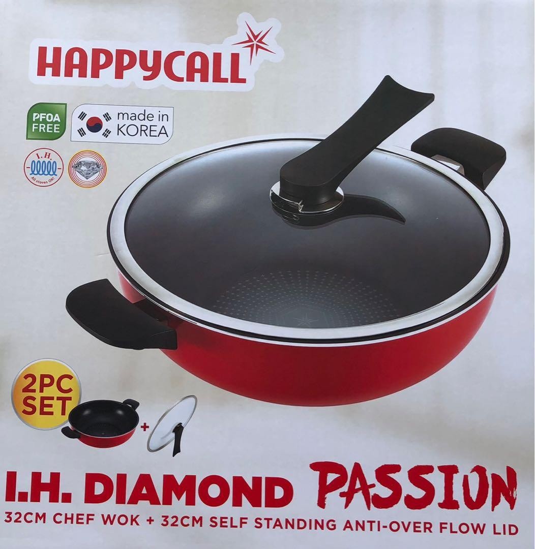 Happy Call 32cm Wok, Furniture & Home Living, Kitchenware & Tableware ...