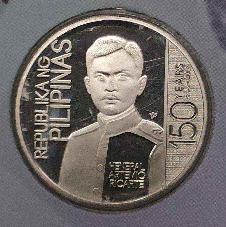 Heneral Artemio Ricarte 1 Peso Commemorative Coin, Hobbies & Toys ...