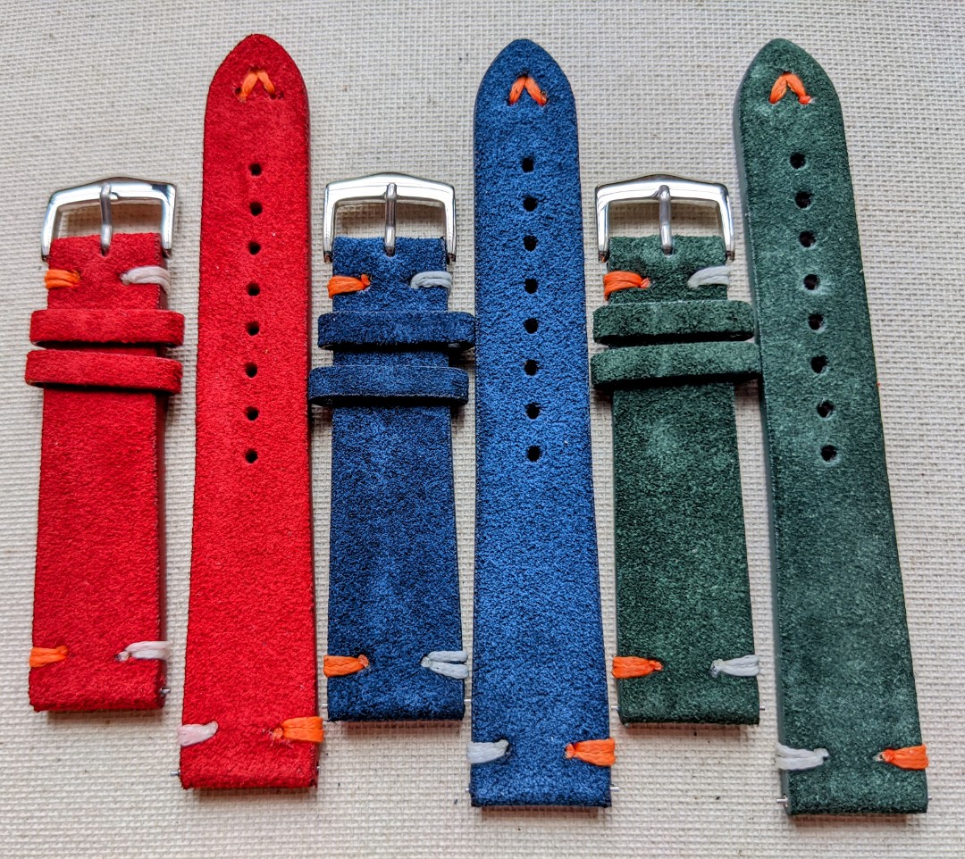 Industry Best 20mm Felt Leather Strap, Men's Fashion, Watches ...