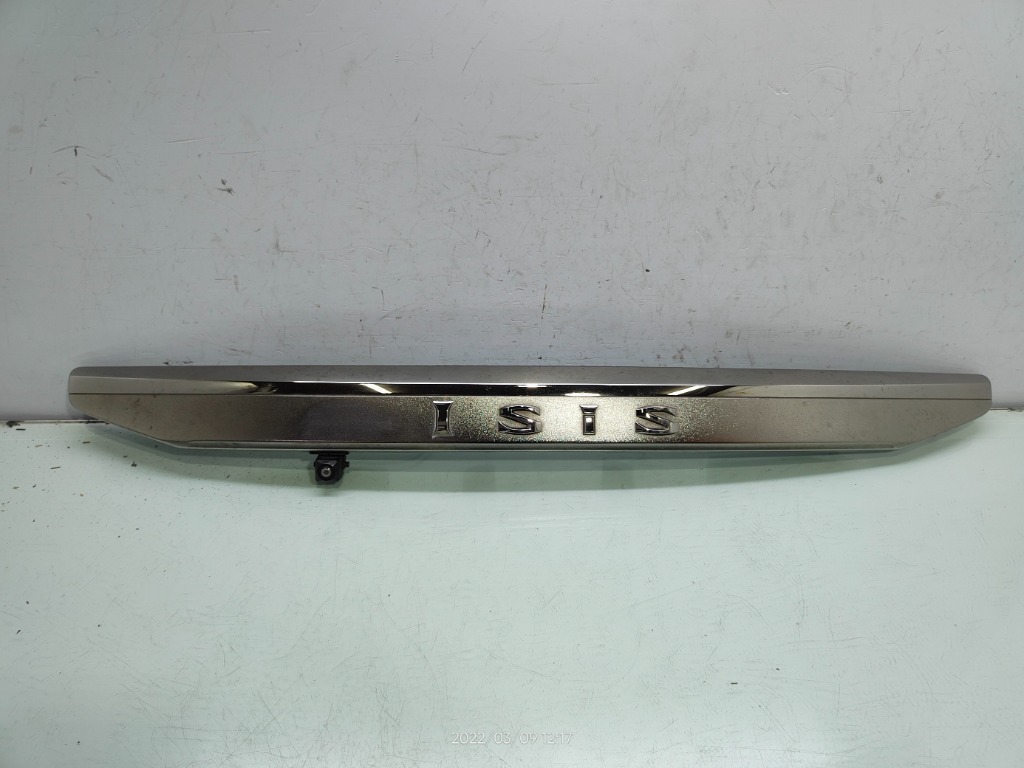 Japan Original Toyota ISIS ANM10 Rear Bonnet Garnish With Camera Chrome ...