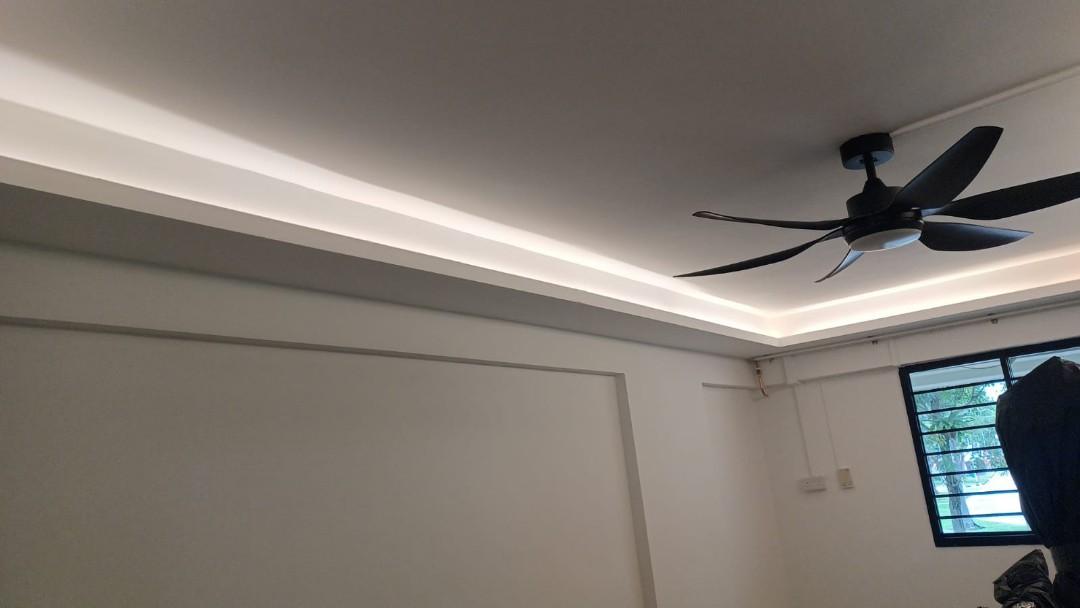 L-box/ false ceiling/ cove light/ downlight/ partition/ cornice ...