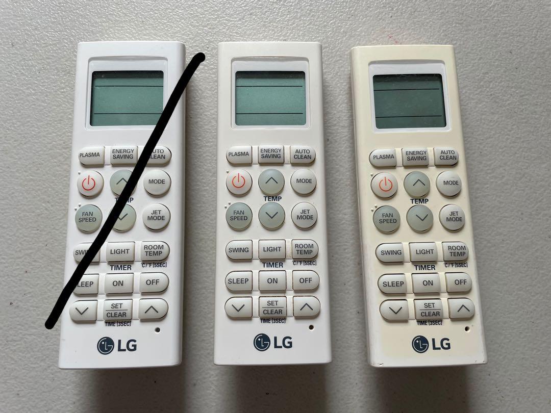 LG Aircon Remote Control AKB73757609, TV & Home Appliances, Air ...