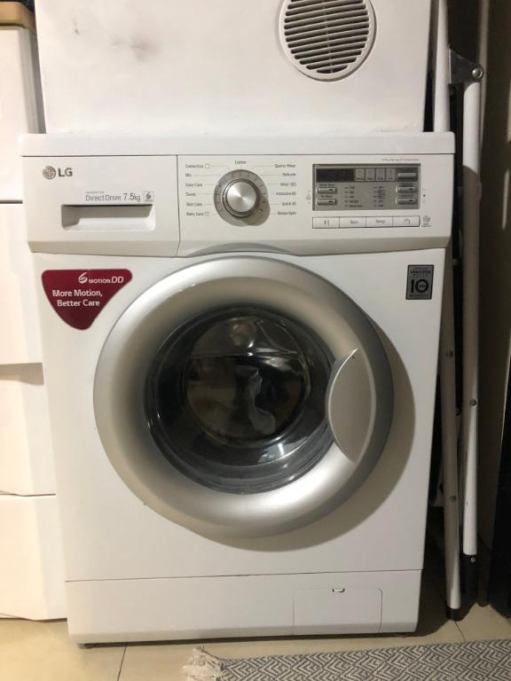 LG Direct Drive Inverter 7.5KG WASHER, TV & Home Appliances, Washing ...
