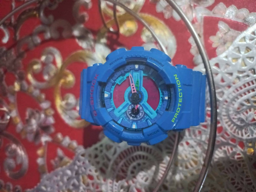 Limited Casio G-Shock GA110 Series Analog-Digital Hyper Color Blue x ...