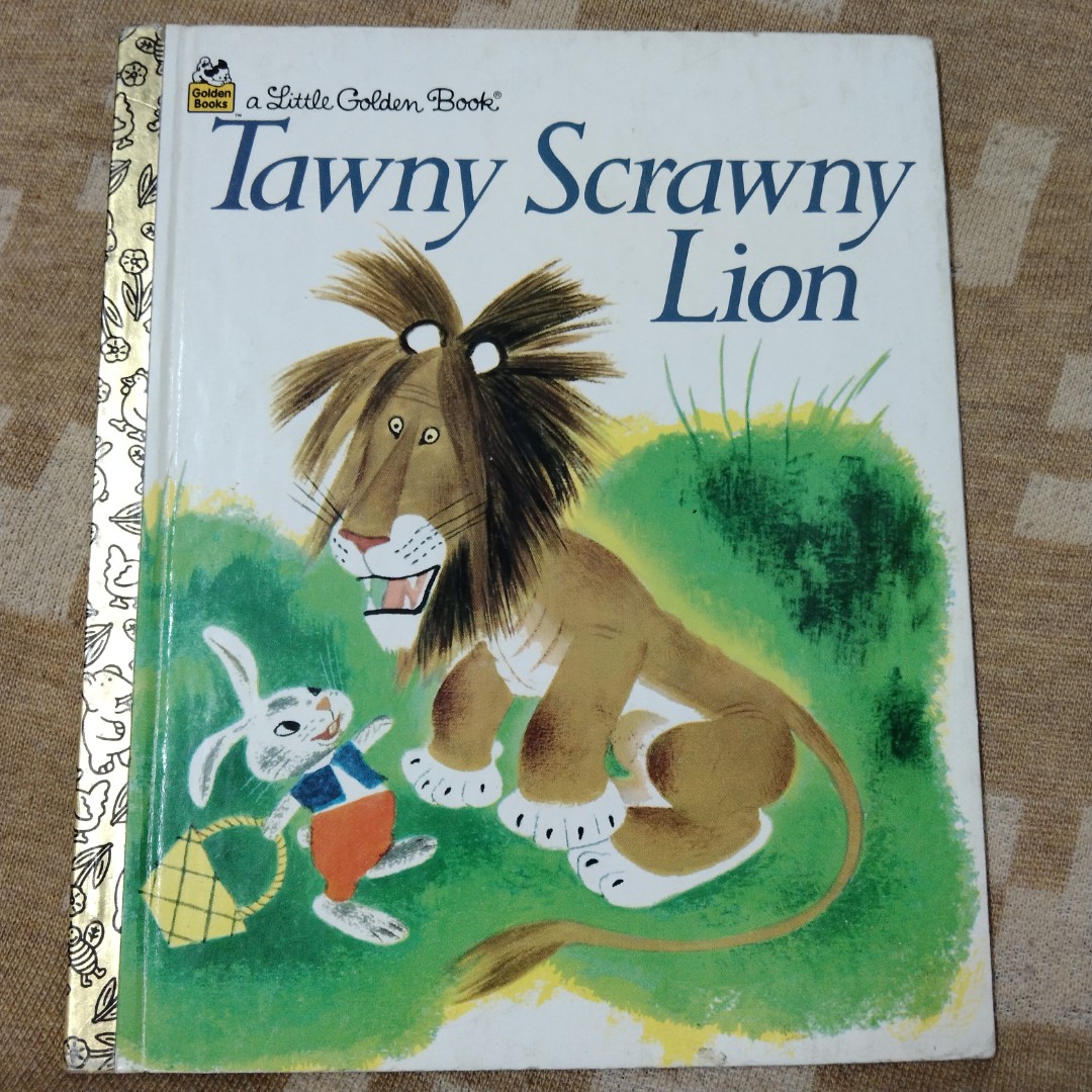 Little Golden Book TAWNY SCRAWNY LION, Hobbies & Toys, Books ...