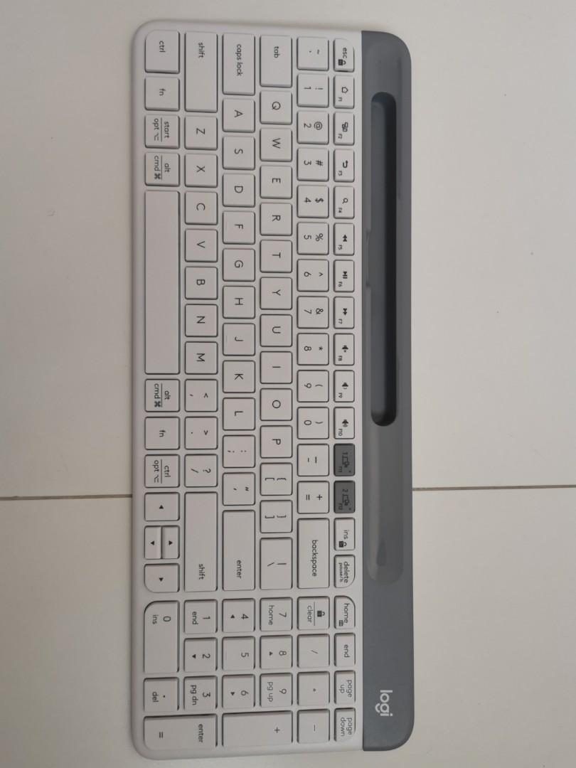 Logi slim multi-device wireless keyboard, Computers & Tech, Parts ...