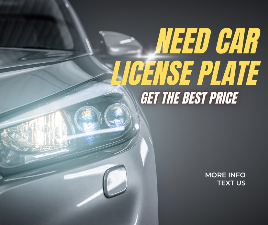 LTA approved Car License Number Plate Vehicle number plate Front or ...