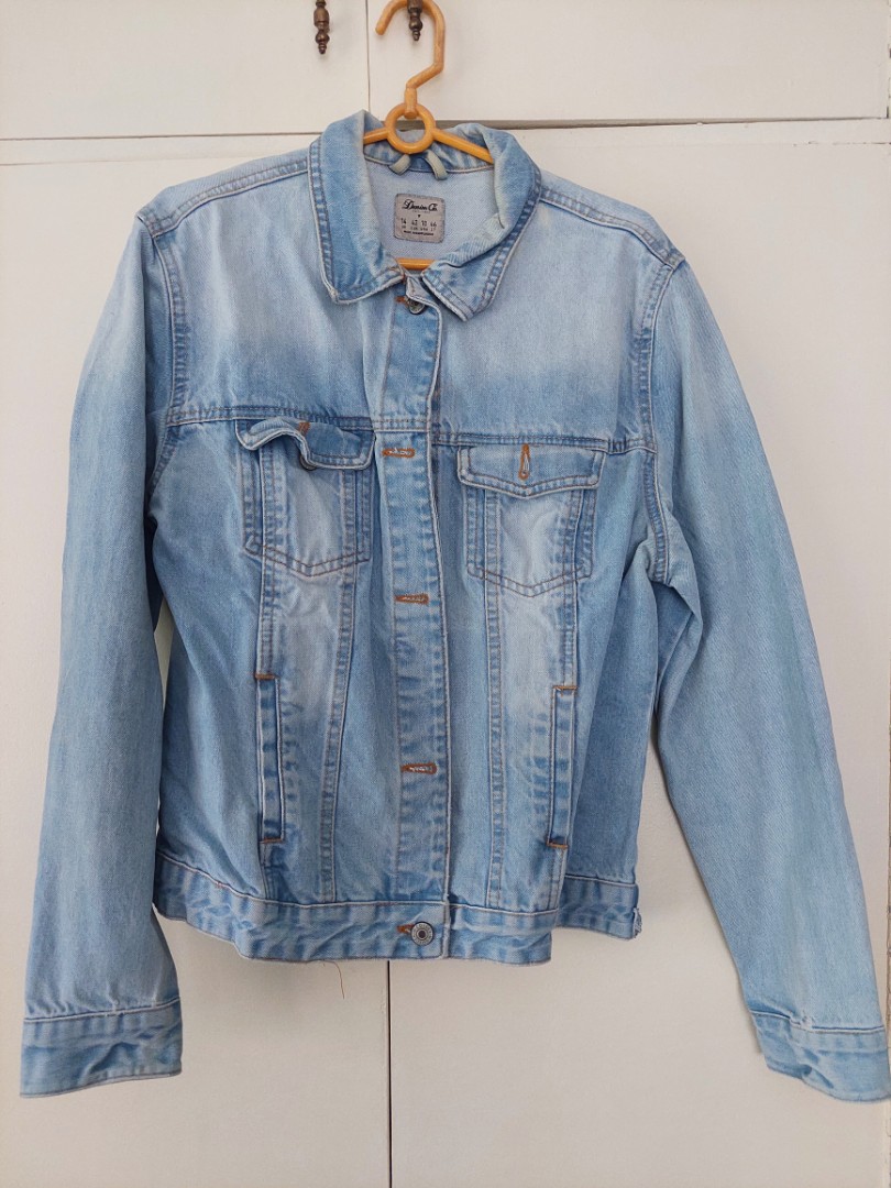 Maong Jacket (washed), Women's Fashion, Coats, Jackets and Outerwear on ...