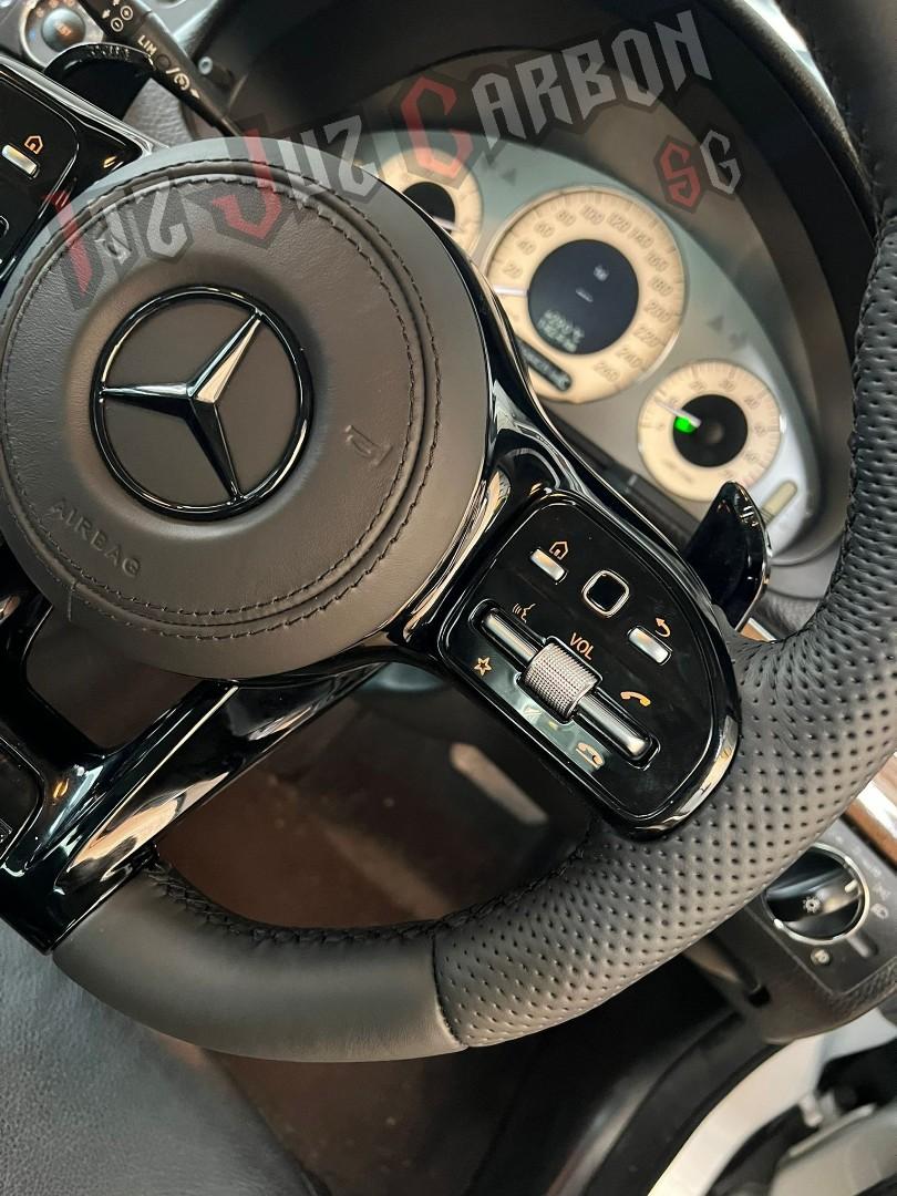 Mercedes W211 E200 AMG steering wheel retrofit, Car Accessories ...