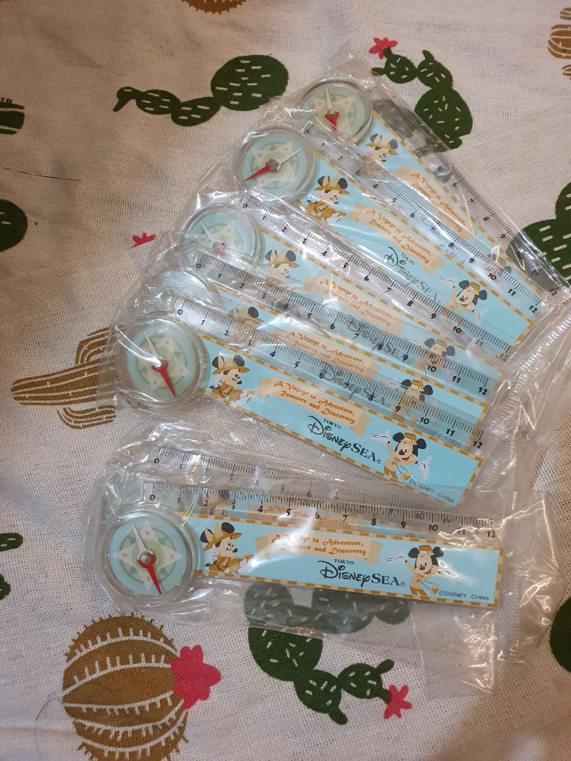 Mickey mouse disney sea ruler with compass new japan, Hobbies & Toys ...