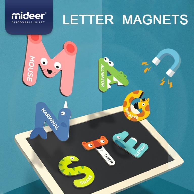Mideer Magnet Kids Toys Letter Alphabet Number Fridge Magnetic for ...