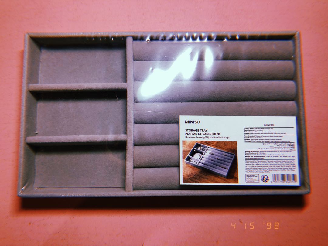 MINISO JEWELRY STORAGE + MINI PLASTIC STORAGE, Women's Fashion, Jewelry ...