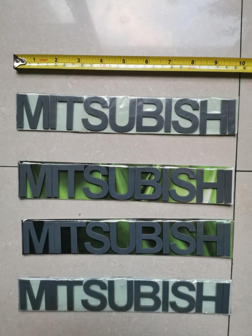 MITSUBISHI Word Emblem Car Parts Accessories Emblem Sticker And MITSUBISHI Word Emblem Car Parts Accessories Emblem Sticker And