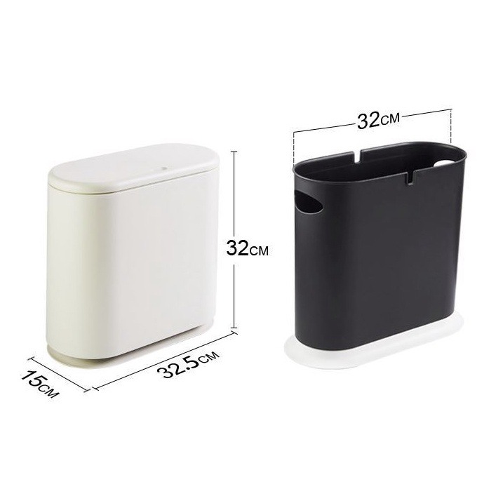 NORDIC Pushpod Waste Bin - 10L [Multiple colours]/Rubbish Bin/Trash Bin ...