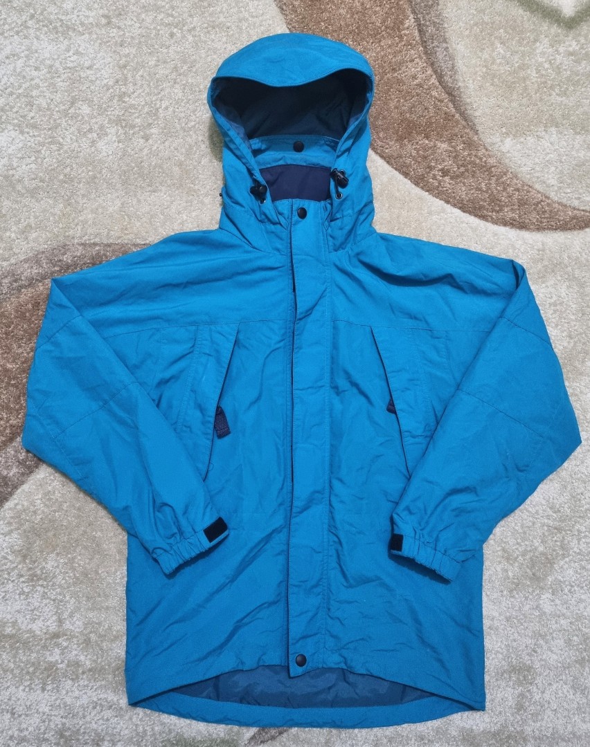 Nylon Shell Parka Windbreaker Jacket (Blue Green), Men's Fashion, Coats ...