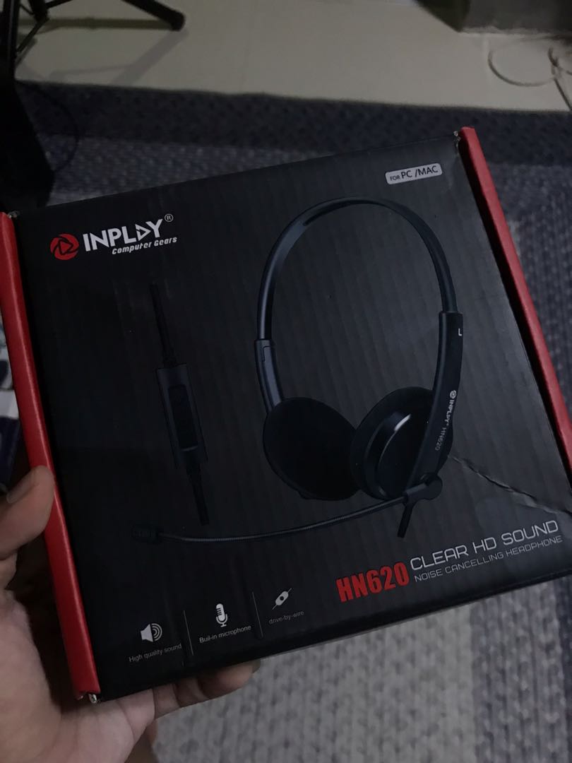 Original Inplay HN620 USB Headset with Noise Cancelling function, Audio ...
