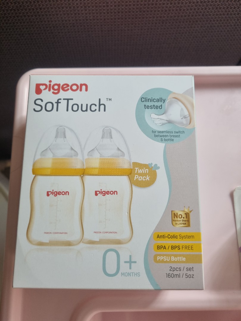 Pigeon Softouch 160ml, Babies & Kids, Nursing & Feeding, Breastfeeding ...