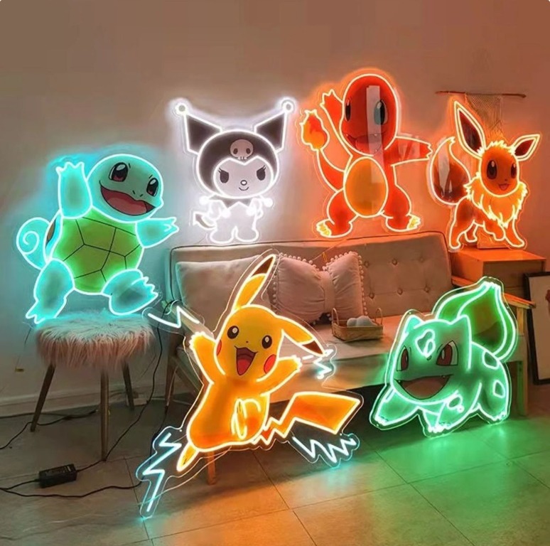 Pikachu,Charmander,,Sanrio kuromi,Pokemon,Bulbasaur, Umbreon Led Anime ...