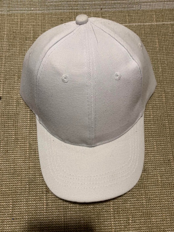 Plain White Cap, Men's Fashion, Watches & Accessories, Caps & Hats on ...