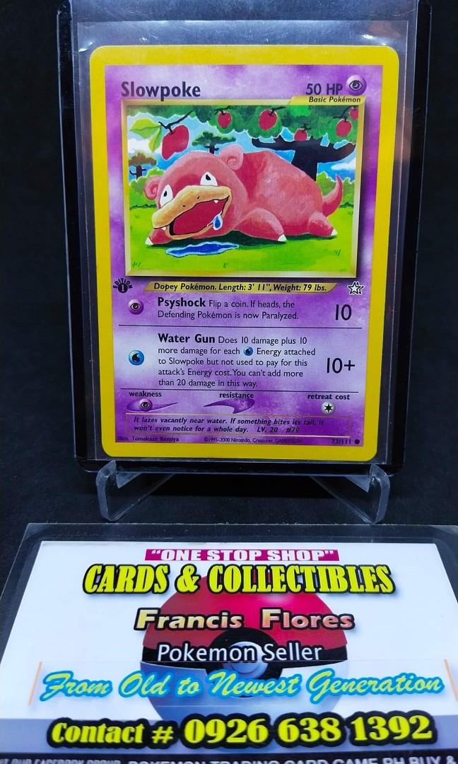 Pokemon Card - SLOWPOKE #73 - 1ST EDITION (NEO GENESIS) YEAR 2000 ...