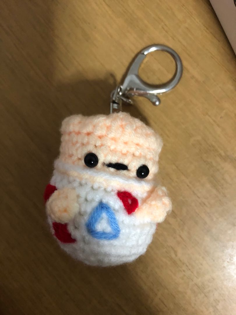 Pokemon Togepi crochet keychain (handmade), Hobbies & Toys, Stationery ...