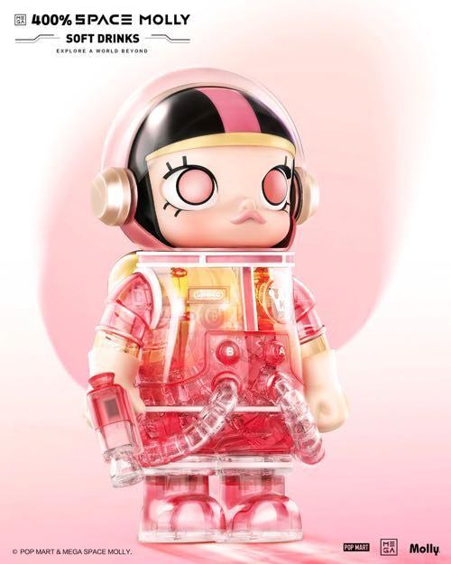 Pop Mart Mega Space Molly Soft Drink - Pink Lady, Hobbies & Toys, Toys ...