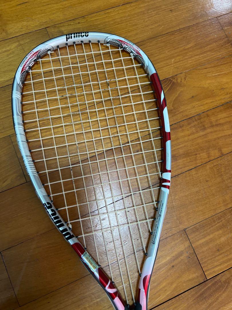 Prince Squash Racket Titanium Force, Sports Equipment, Sports & Games ...
