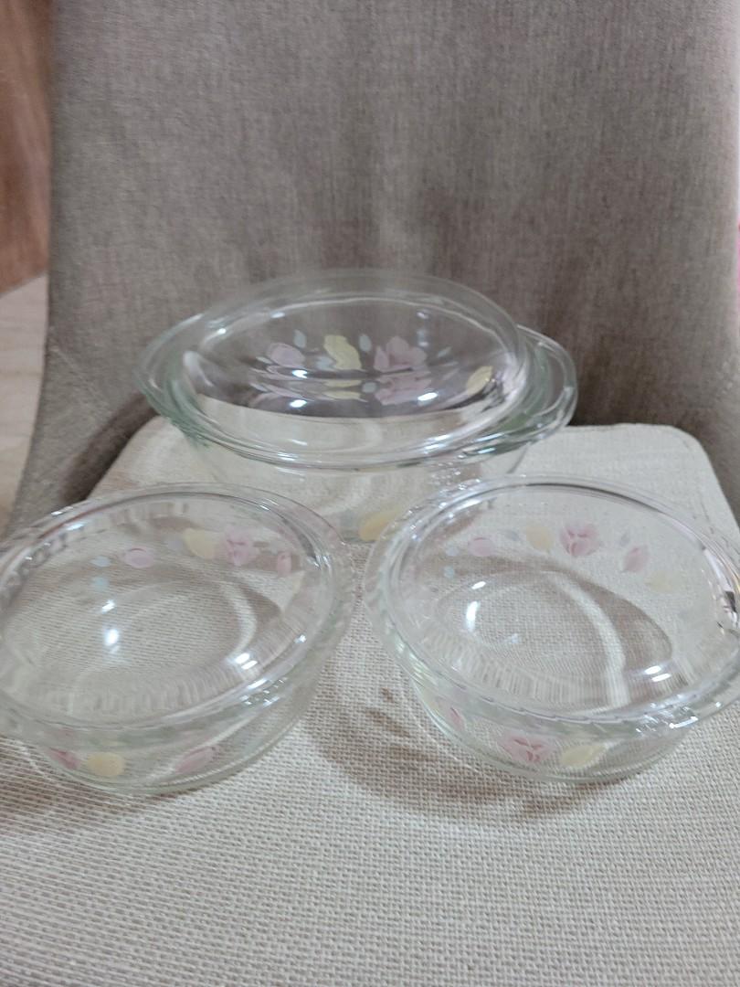 PYREX Salad Bowl Set, Furniture & Home Living, Kitchenware & Tableware ...