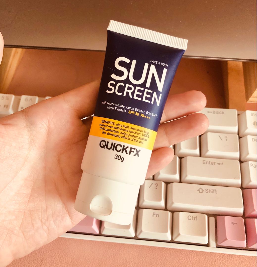 QUICKFX Face and Body Sunscreen 30g, Beauty & Personal Care, Face, Face ...