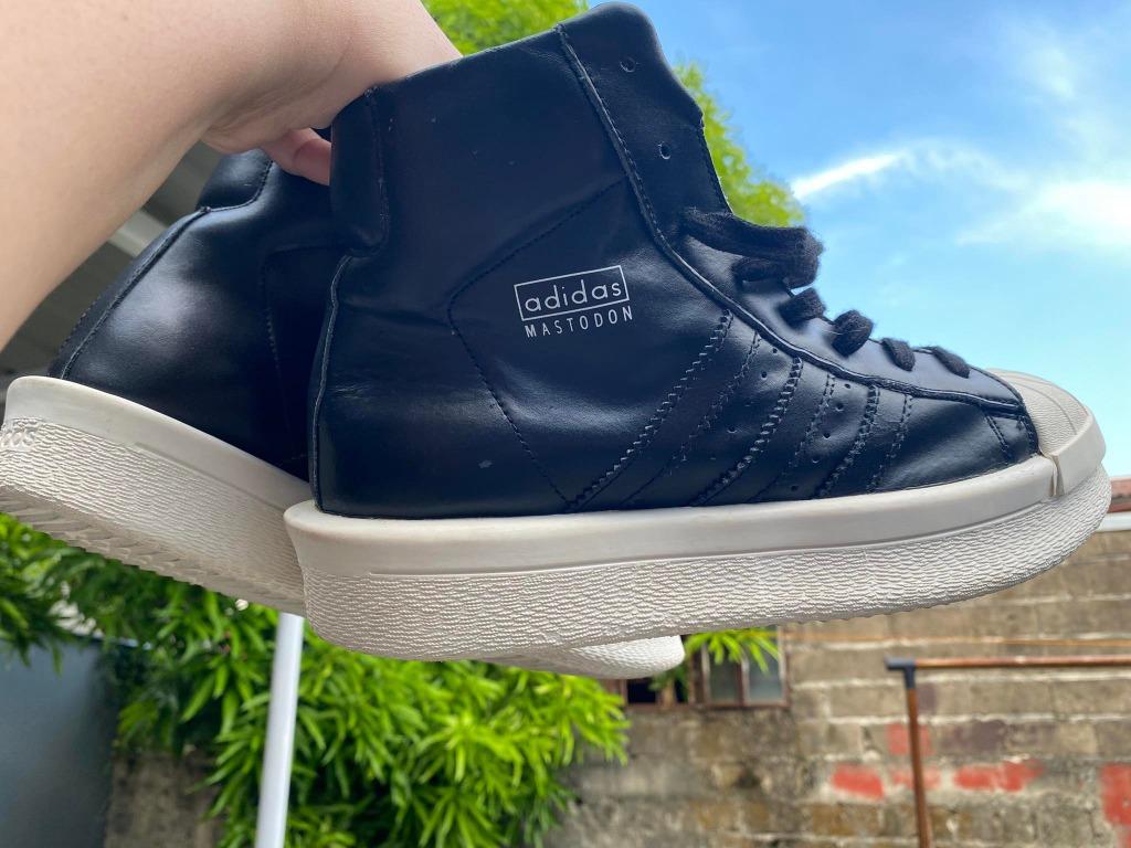 Rick Owens X Adidas Mastodon Pro II Black-Sail, Men's Fashion, Footwear ...