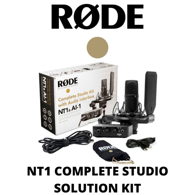 RODE NT1 COMPLETE STUDIO SOLUTION KIT, Audio, Microphones on Carousell