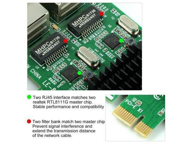 RTL8111G RJ45 x 2 Gigabit LAN Gigabit Ethernet PCI Express PCI-E ...