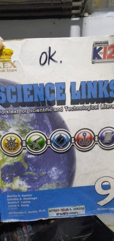 Scince LInks Grade 9 By Marites Aquino REX Bookstore, Hobbies & Toys ...