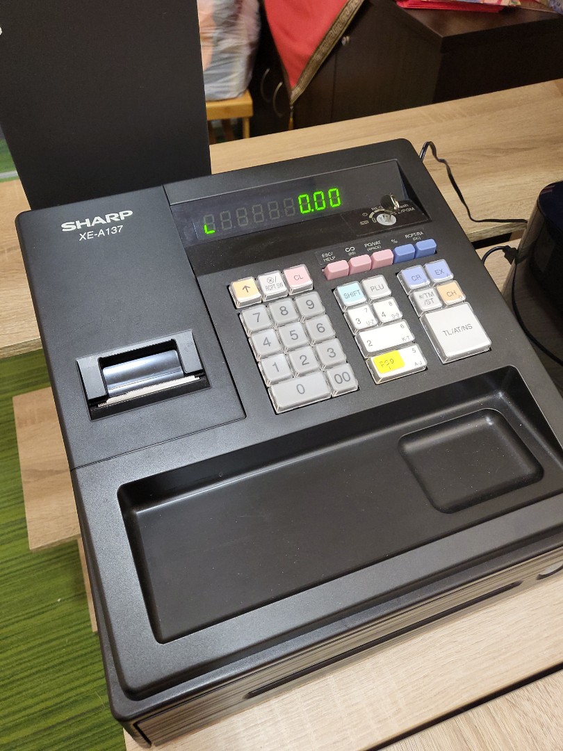 Sharp XE A137 Cash Register, Computers & Tech, Office & Business ...