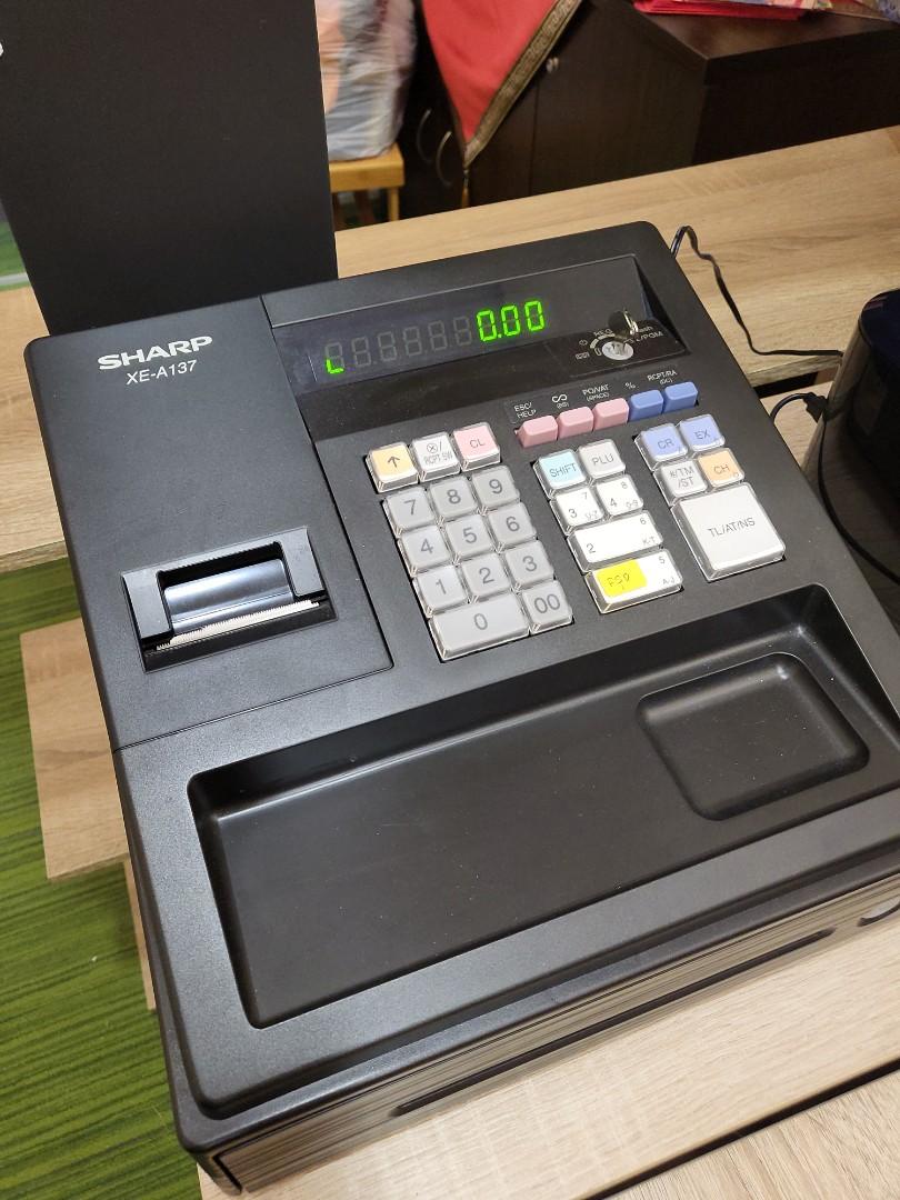 Sharp XE A137 Cash Register, Computers & Tech, Office & Business Technology on Carousell
