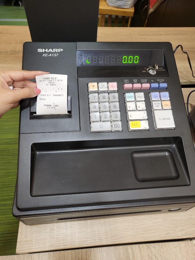 Sharp XE A137 Cash Register, Computers & Tech, Office & Business ...