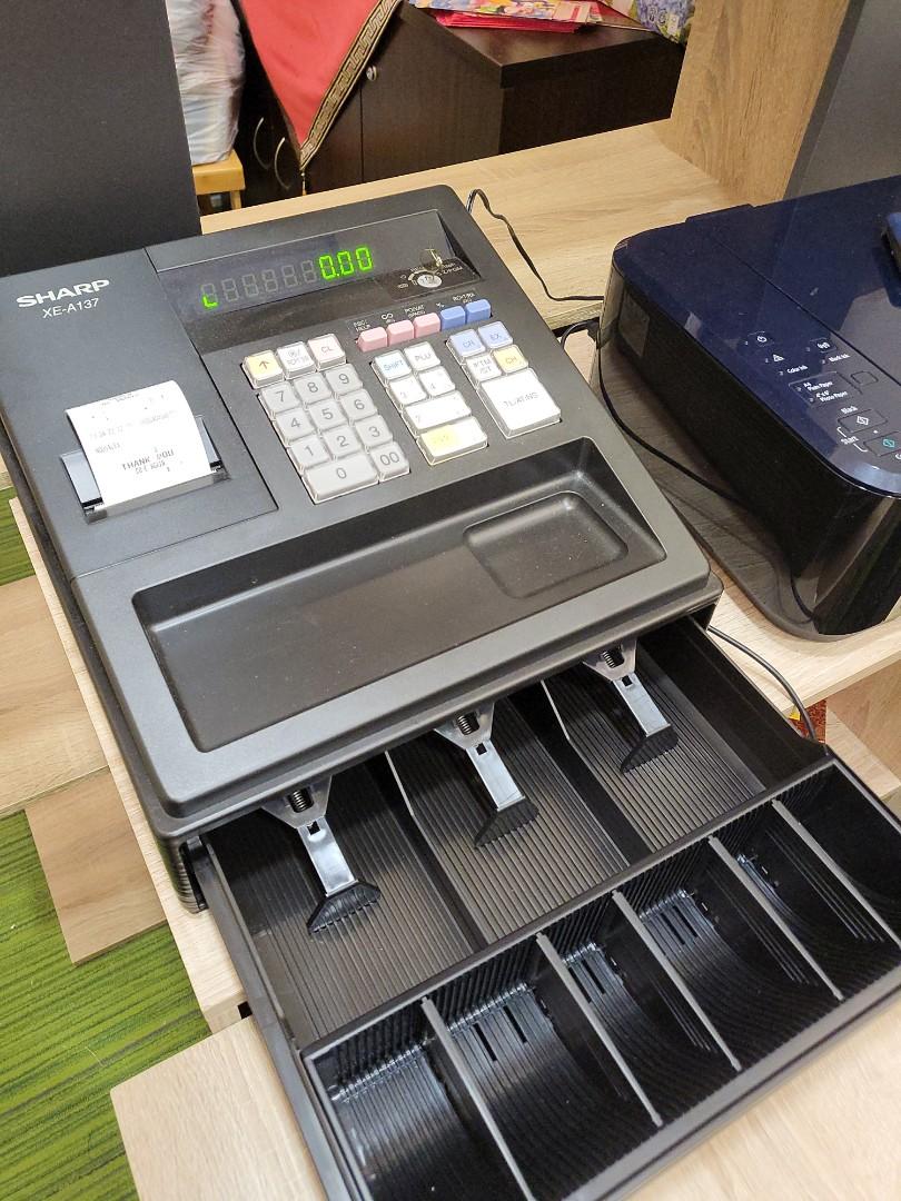 Sharp XE A137 Cash Register, Computers & Tech, Office & Business ...