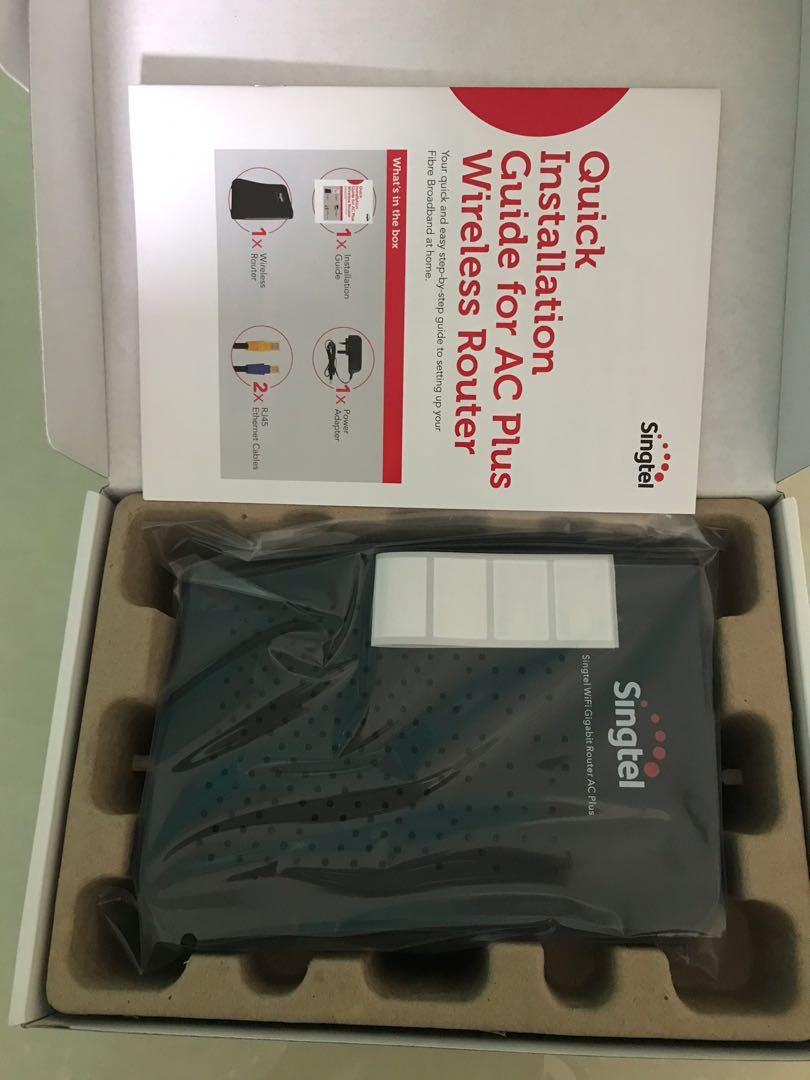 Singtel wifi router brand new, TV & Home Appliances, TV & Entertainment ...