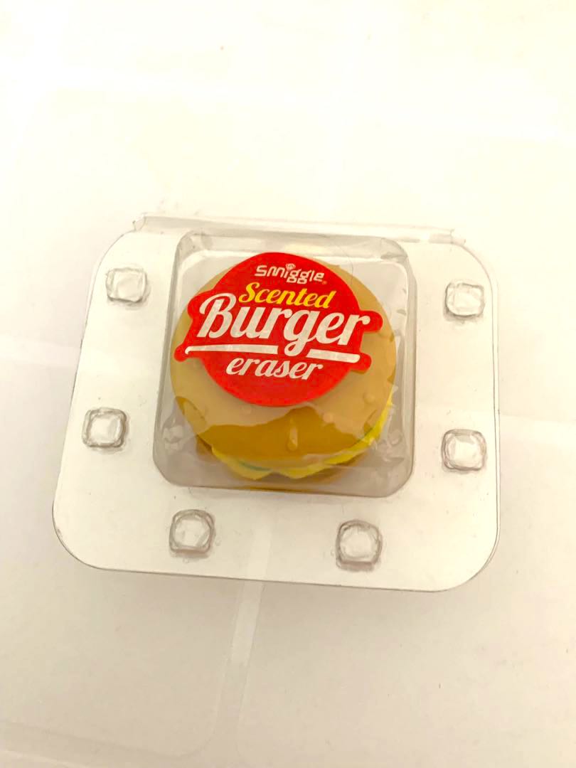 Smiggle Burger Eraser, Hobbies & Toys, Stationery & Craft, Stationery ...