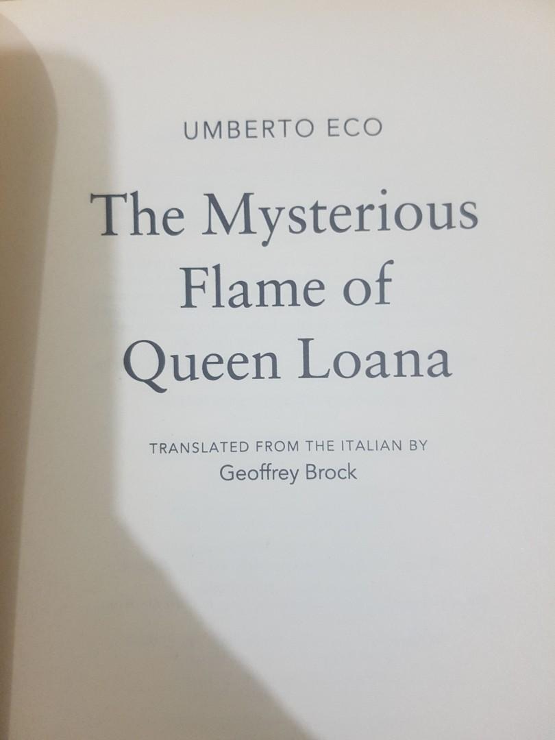 The Mysterious Flame of Queen Loana, Hobbies & Toys, Books & Magazines ...