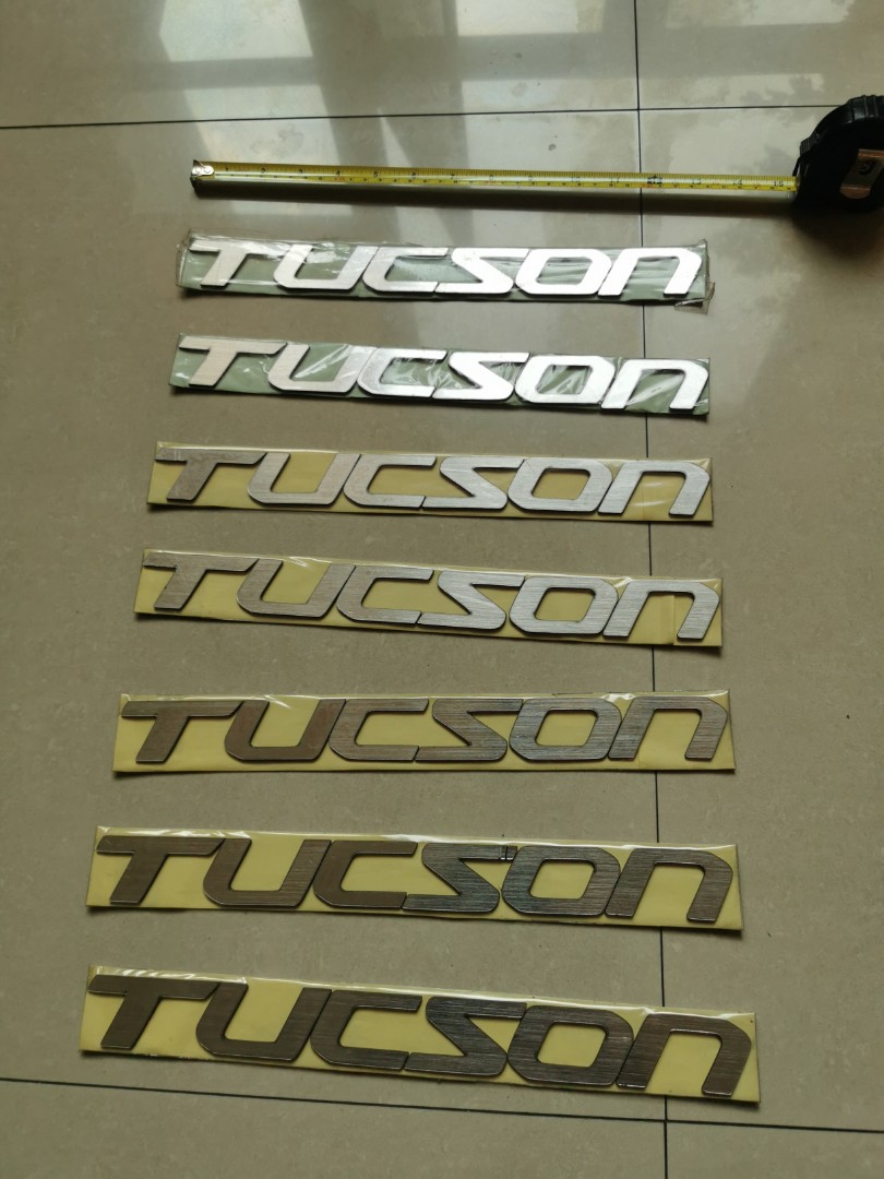 Tucson emblem, Car Parts & Accessories, Emblem, Sticker and Decals on ...