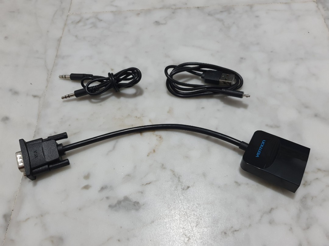 VGA to HDMI adapter, Computers & Tech, Parts & Accessories, Cables ...